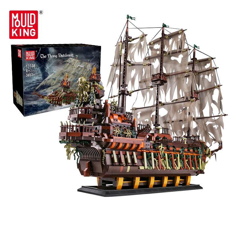 Cheap MOULD KING Building Blocks Movie Toys MOC Flying Dutchmans Set ...