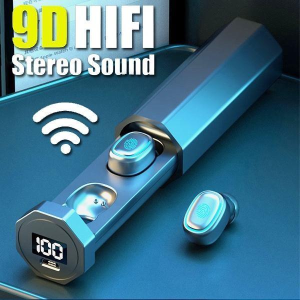 Cheap 9D HiFi Sound TRUE Wireless Bluetooth Earphones LED Power Display ...