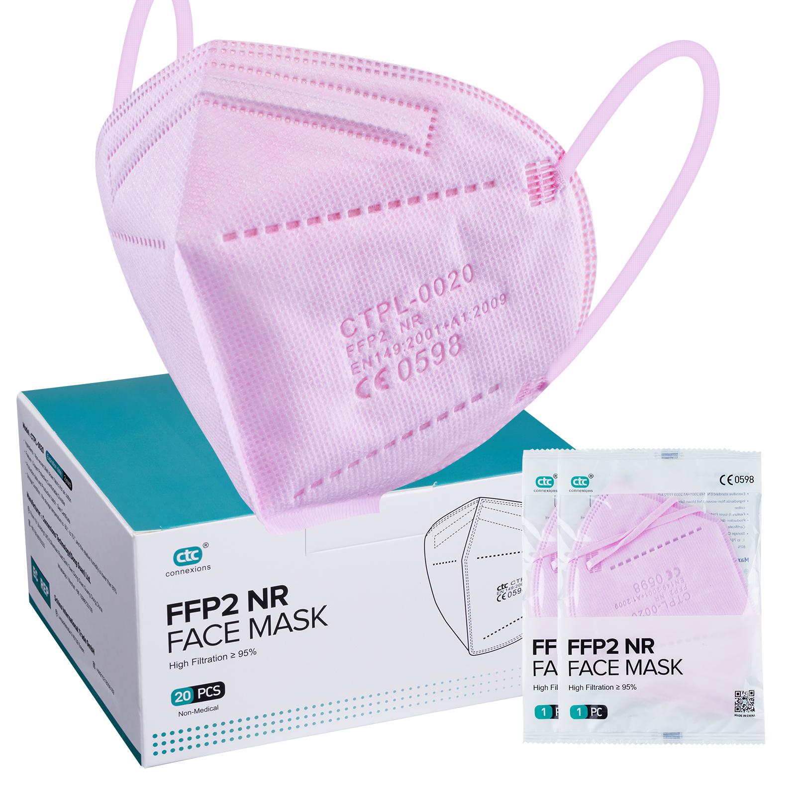 Buy CTPL-0020 FFP2 Respirator Face Mask Colored CE0598 Protective Mask ...